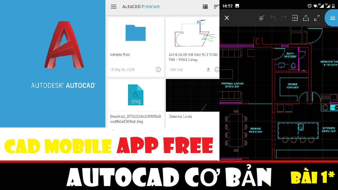 Tải và cài đặt Autocad Mobile App Free || KHS247